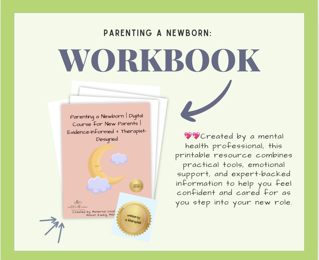 Parenting a Newborn Workbook | Printable PDF | New Parent Guide | Ther