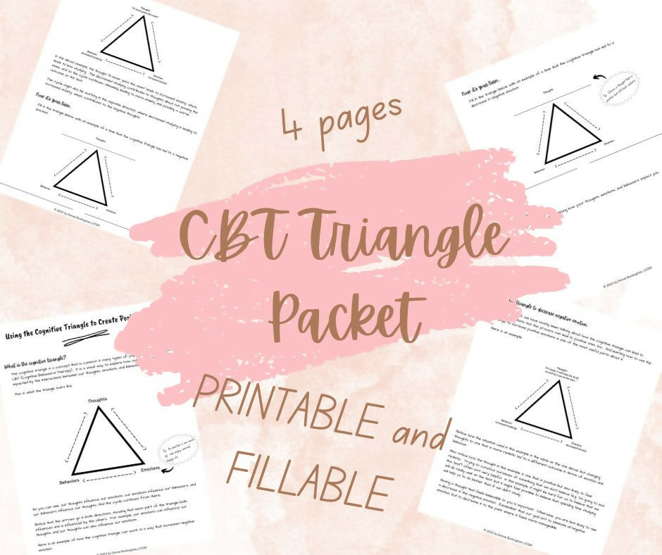 CBT Cognitive Triangle Packet