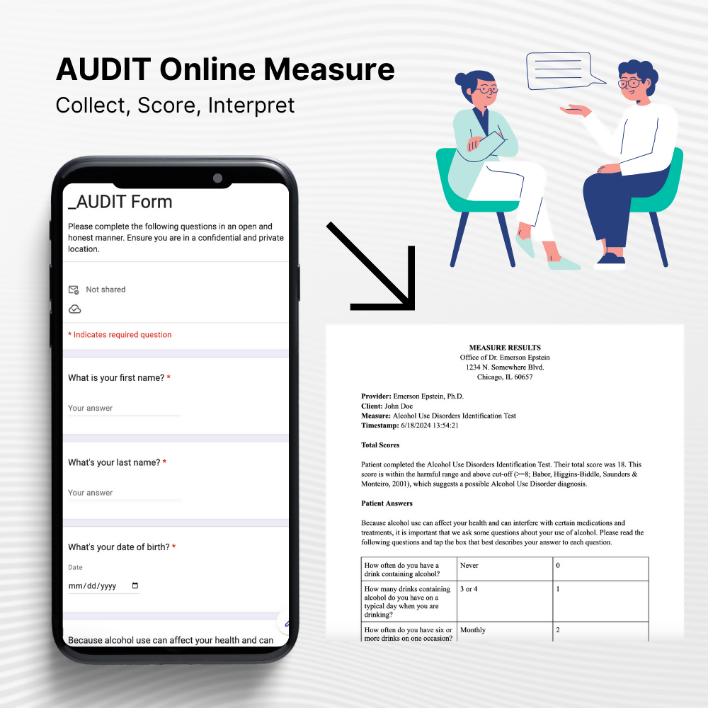 AUDIT Google Form with Scoring and Interpretation via Google App Scrip