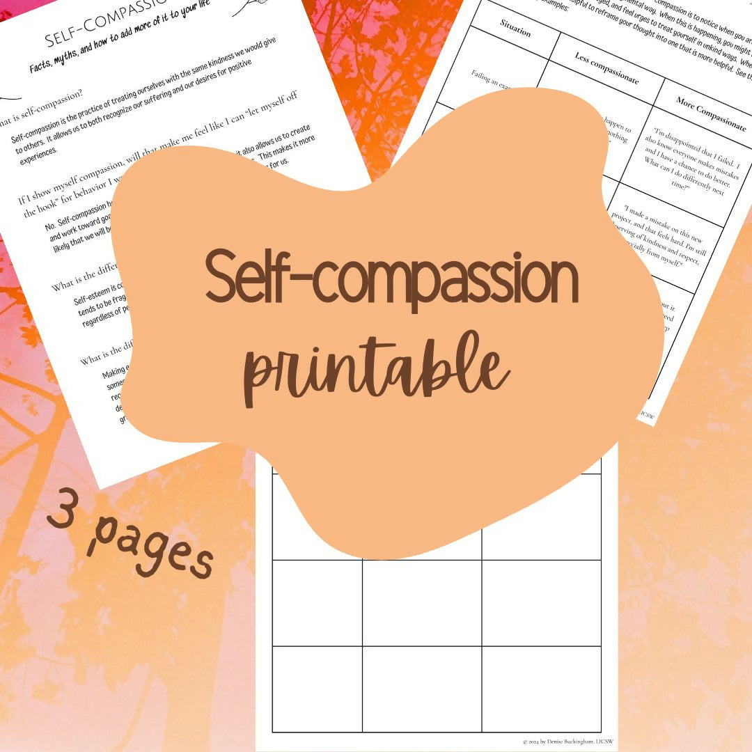 Self-Compassion Packet