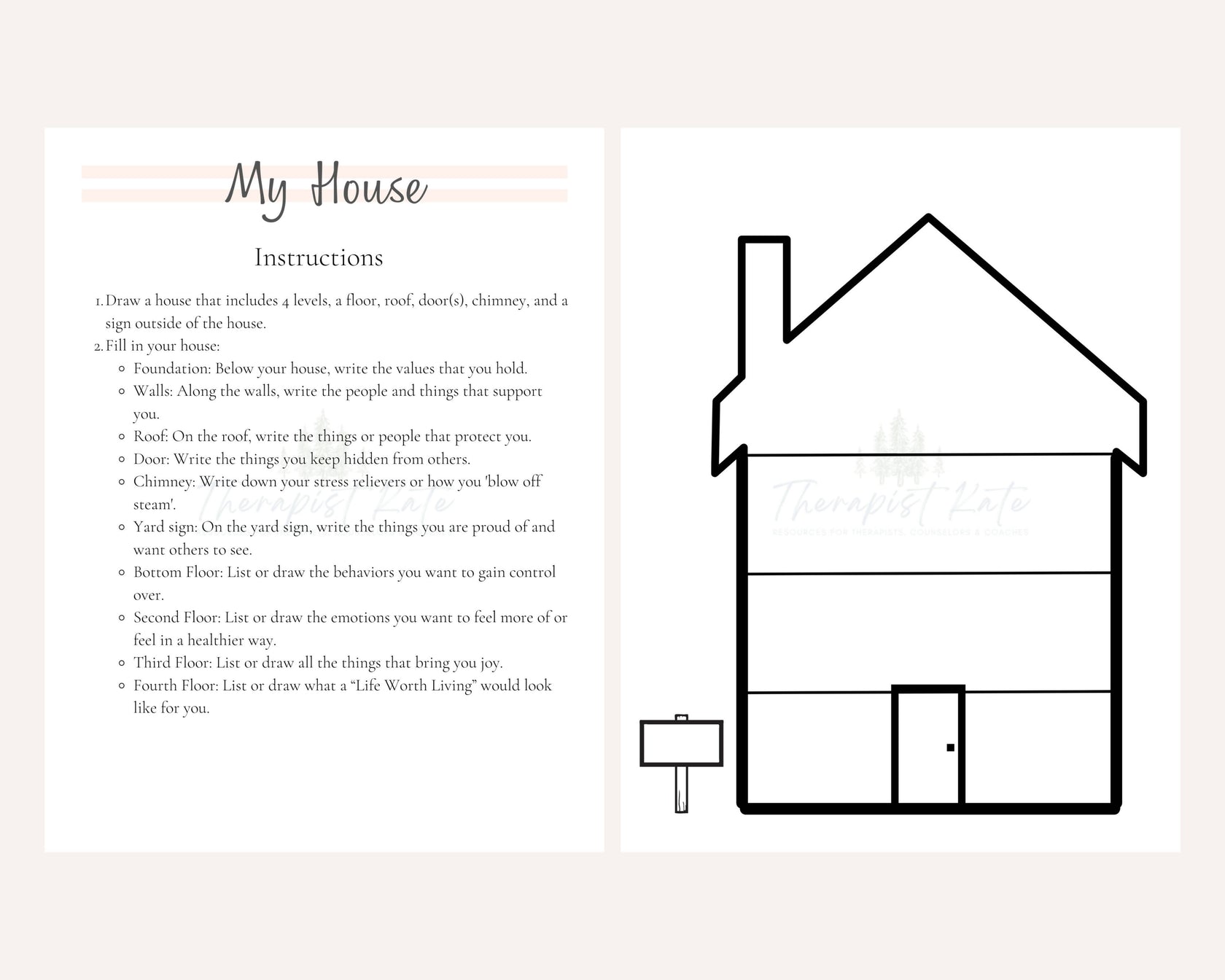 DBT House Worksheet | Download & Enhance Your DBT Practice