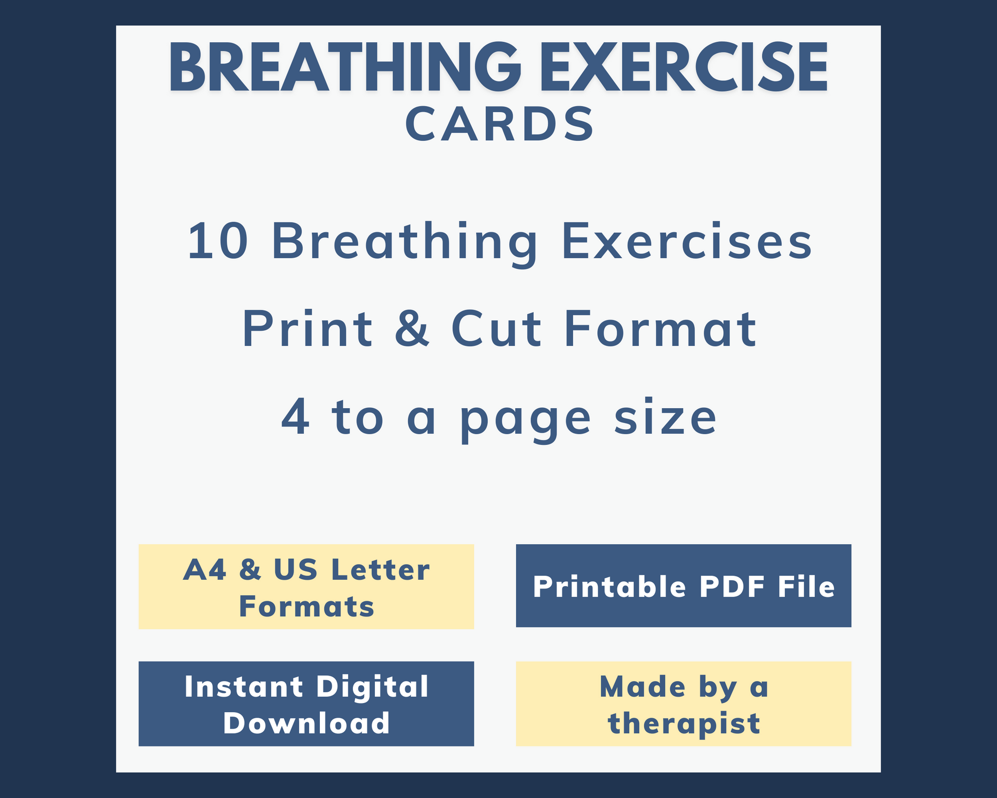 Breathing Exercise Cards