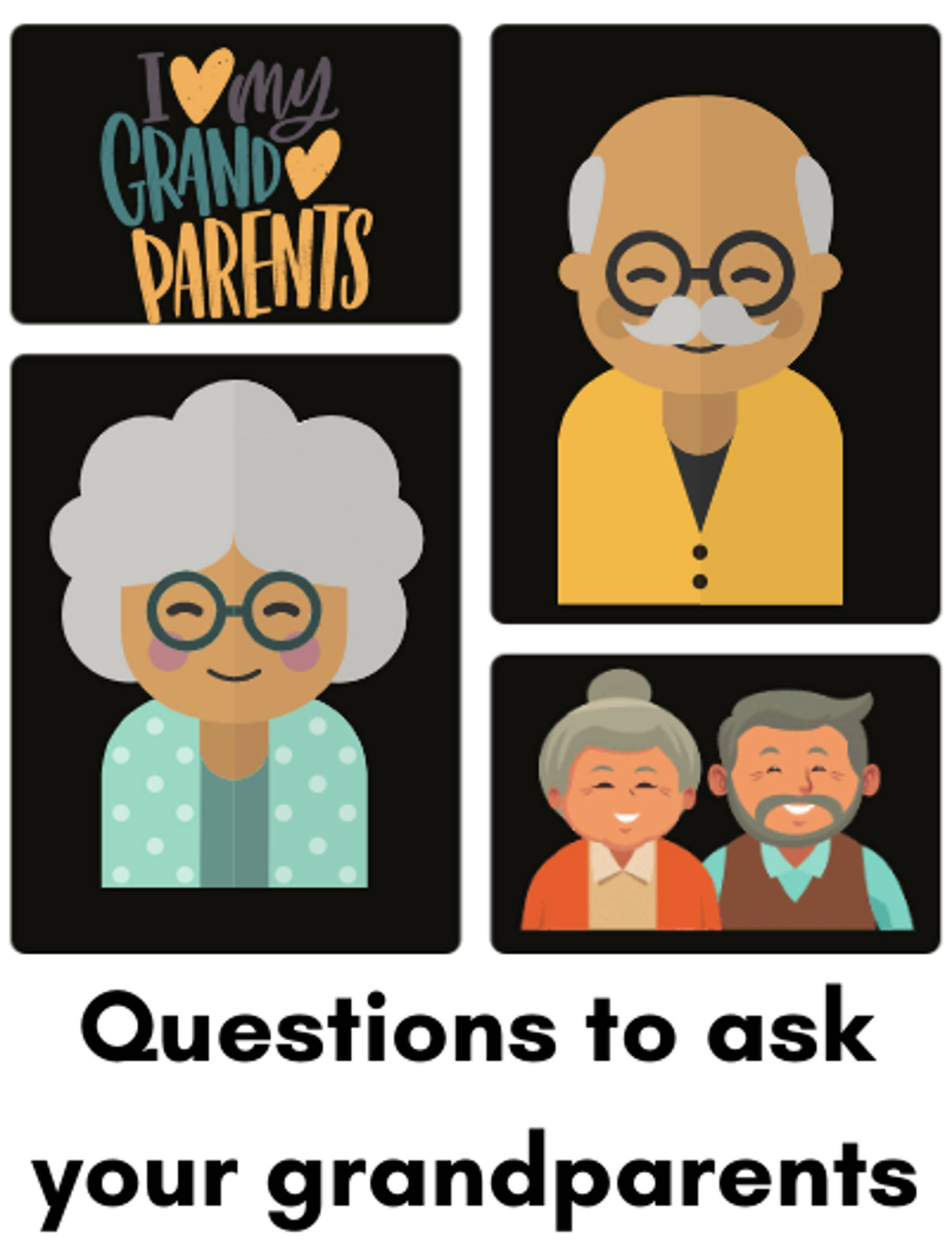 Ask Grandparents & Family Genealogy Questions - Workbook