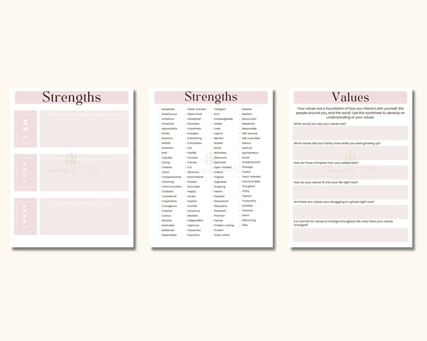Solution Focused Therapy Worksheets