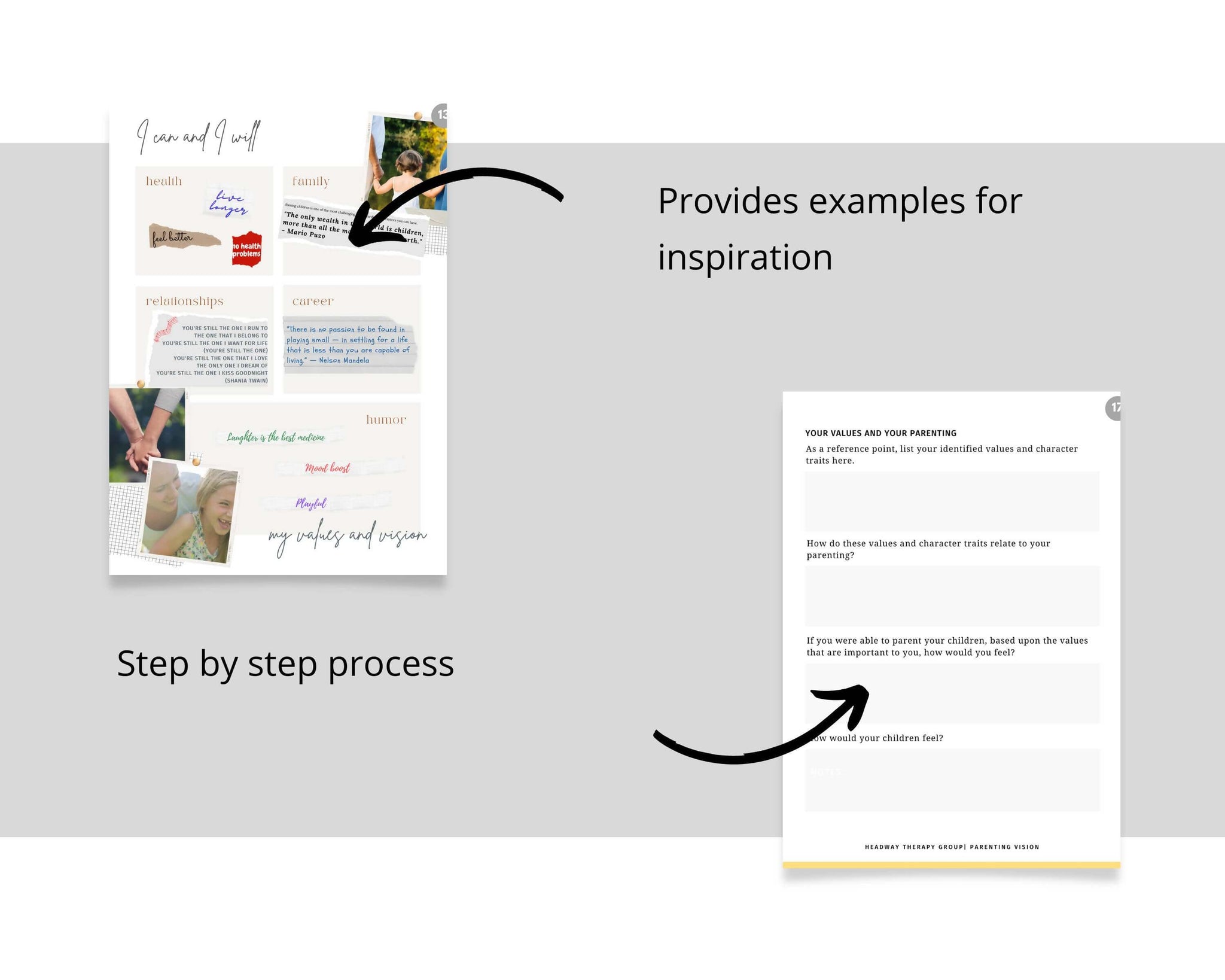 Parenting Vision Workbook to help you parent with values