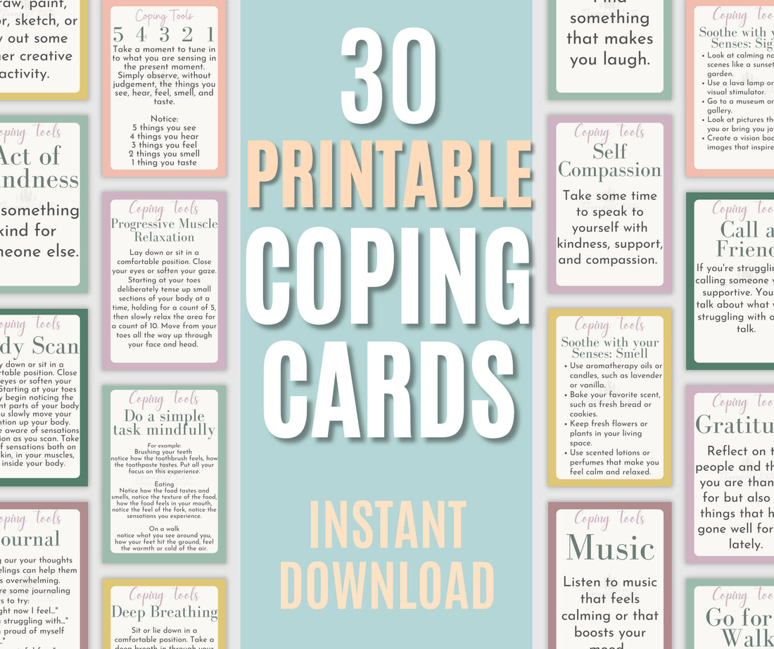 Coping Cards | Enhance Your Clients' Coping Skills